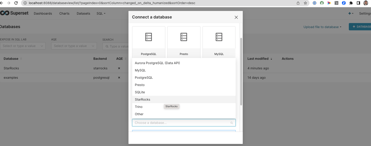 Partner Integration: Apache SuperSet + StarRocks